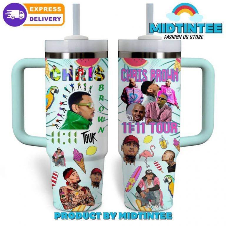 Chris Brown 11:11 Tour Stanley Tumbler - Midtintee
