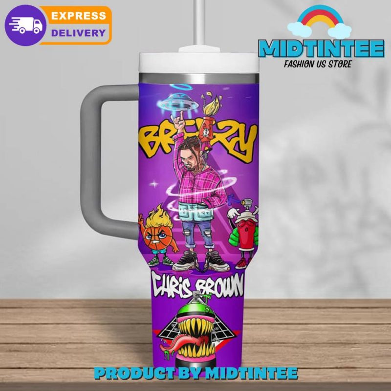 Chris Brown Breezy No Snakes Stanley Tumbler - Midtintee