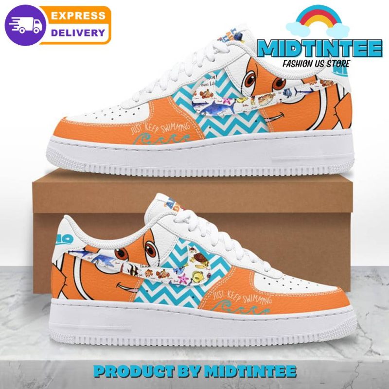 Finding Nemo Just Keep Swimming Nike Air Force 1 - Midtintee