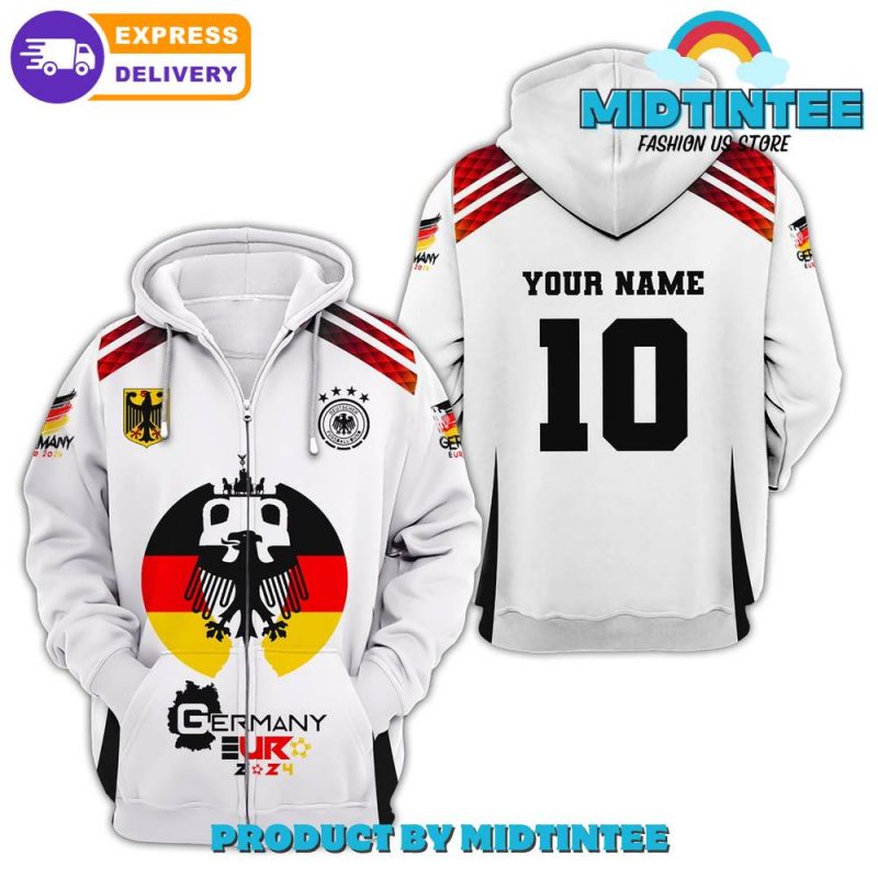 Germany Euro 2024 Custom Name Hoodie, Zip Hoodie, Sweatshirt - Midtintee