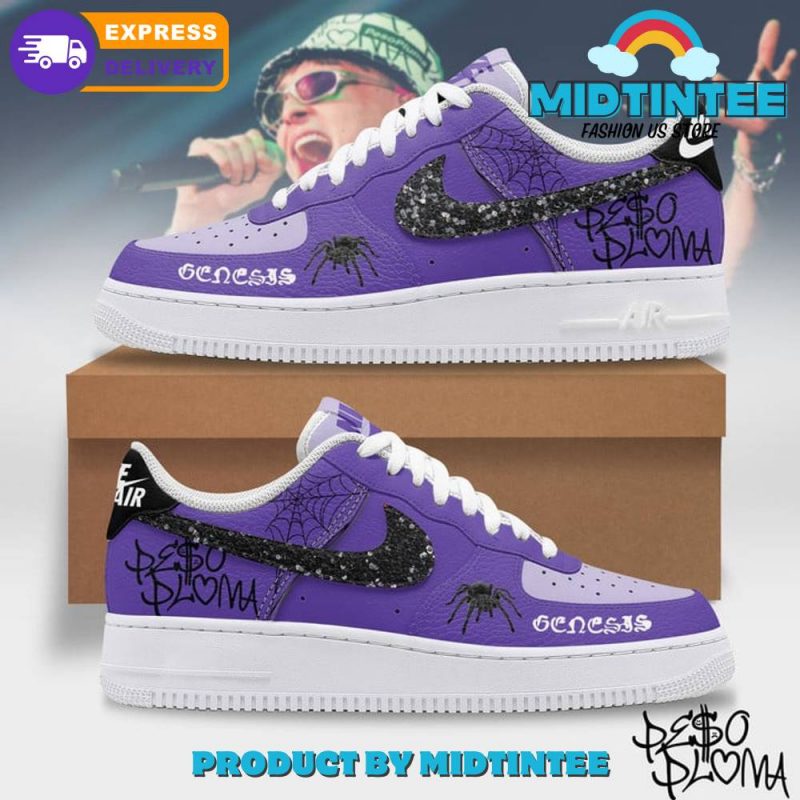 Peso Pluma Singer Limited Edition Purple Nike Air Force 1 - Midtintee