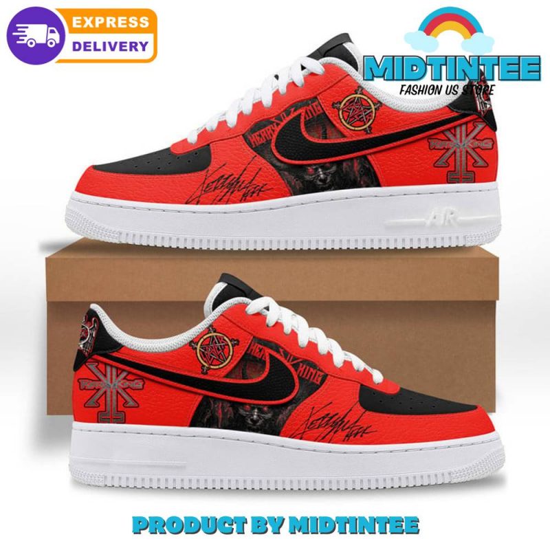 Slayer Kerry King Red Black Nike Air Force 1 - Midtintee