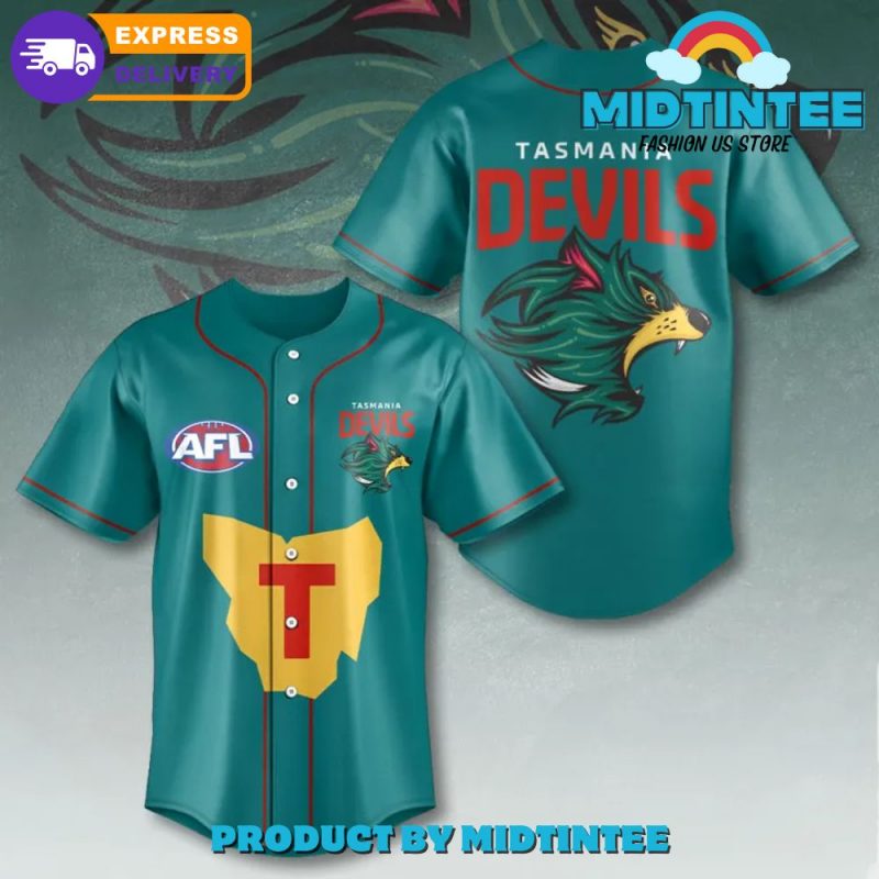 Tasmanian Devils FC Baseball Jersey - Midtintee
