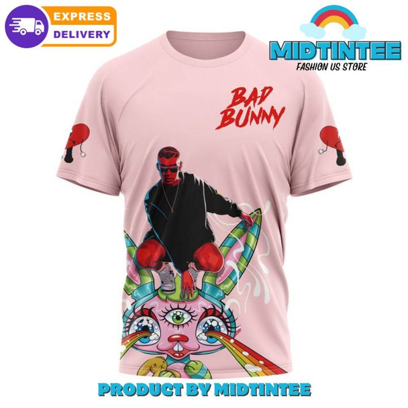 Bad Bunny Puerto Rican Rapper Special Pink Shirt - Midtintee