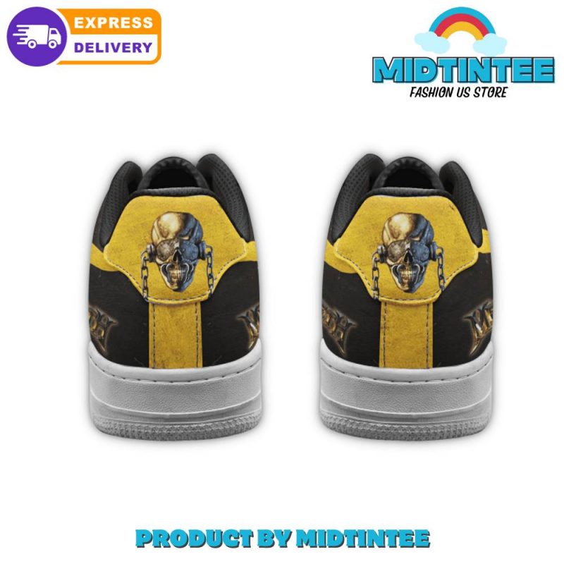 Megadeth American Band Black Yellow Nike Air Force 1 - Midtintee