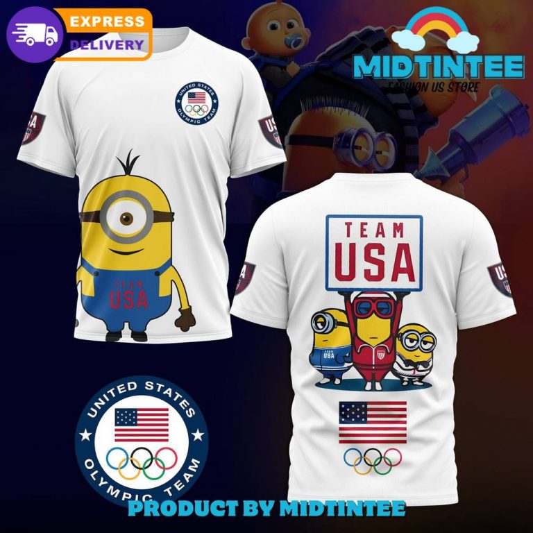 Olympic Paris 2024 Minions Team USA Shirt - Midtintee