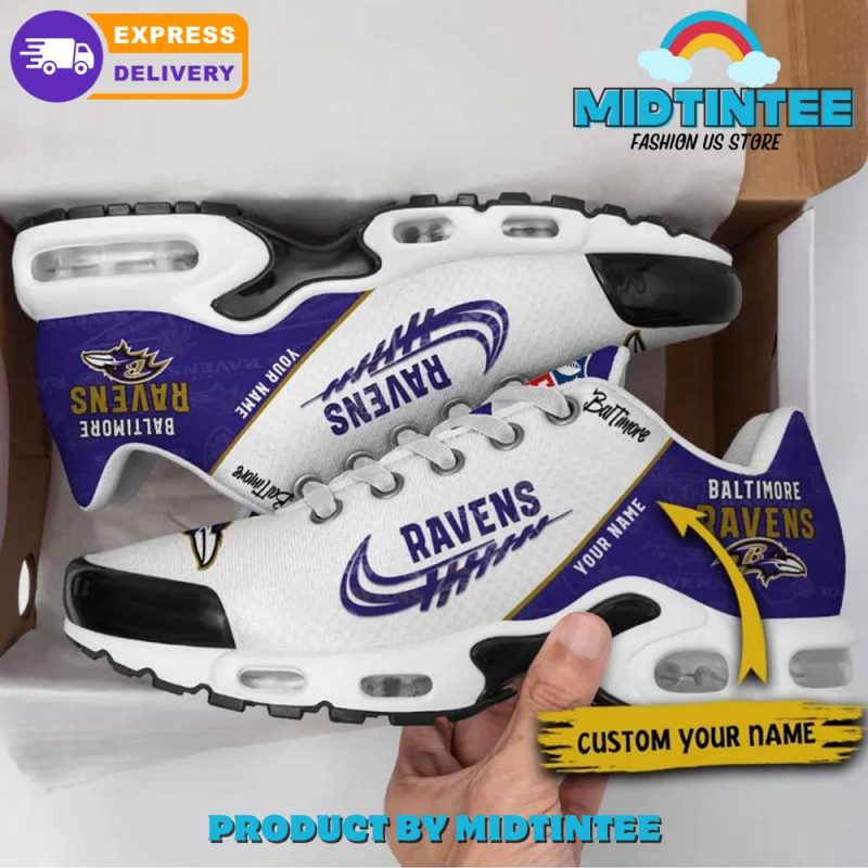 NFL Baltimore Ravens Personalized Nike Air Max - Midtintee