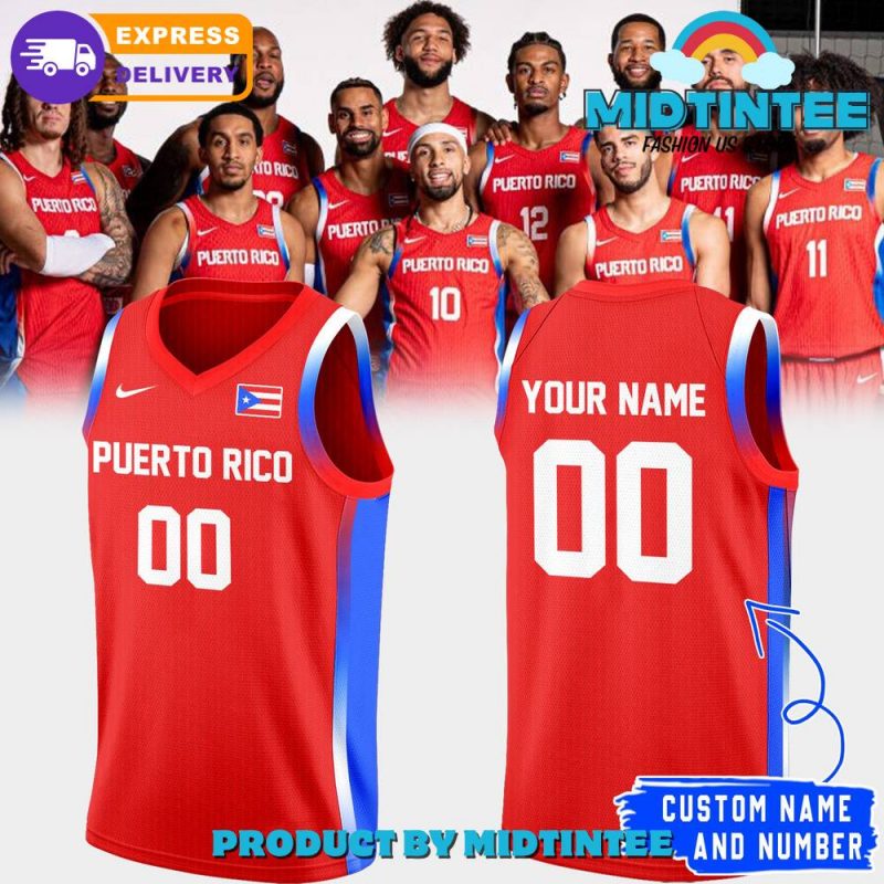 Puerto Rico Basketball Olympic Games Paris 2024 Jersey - Midtintee