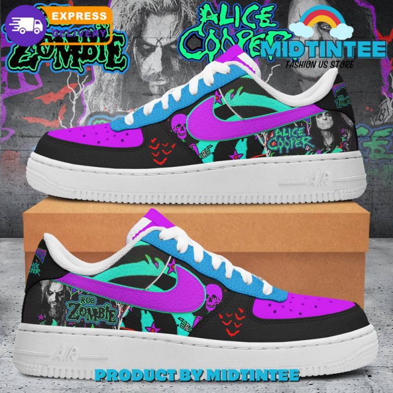 Rob Zombie Alice Cooper Limited Edition Nike Air Force 1 - Midtintee