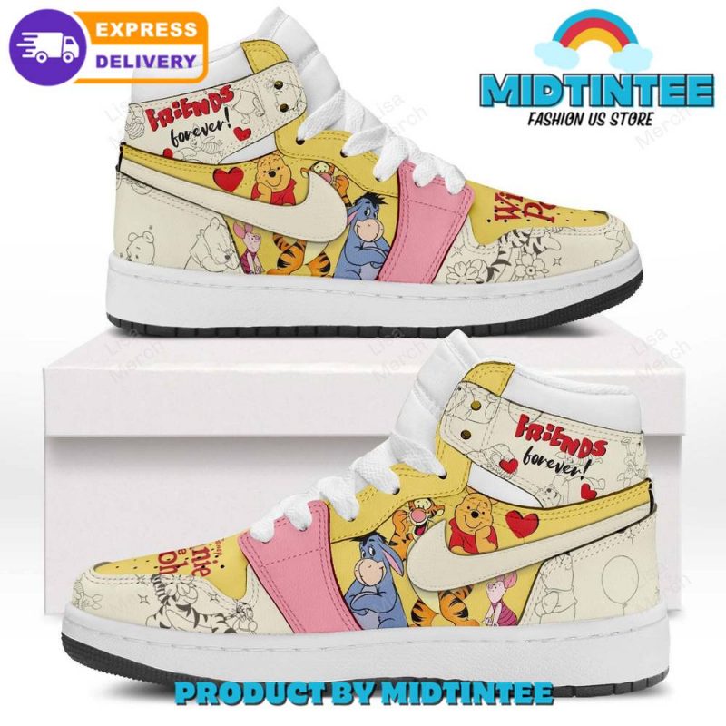 Winnie The Pooh Friends Forever Nike Air Jordan 1 - Midtintee