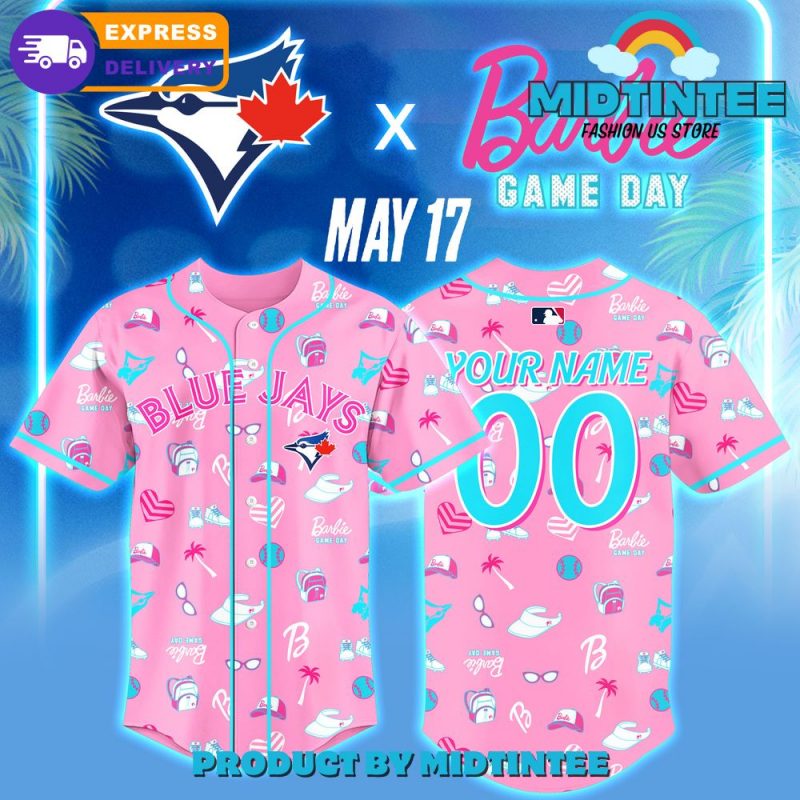 Toronto Blue Jays x Barbie Game Day 2025 Baseball Jersey - Midtintee