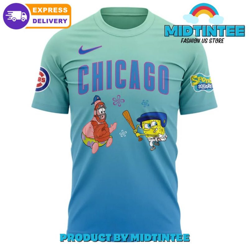 Chicago Cubs x SpongeBob SquarePants 2025 Shirt - Midtintee
