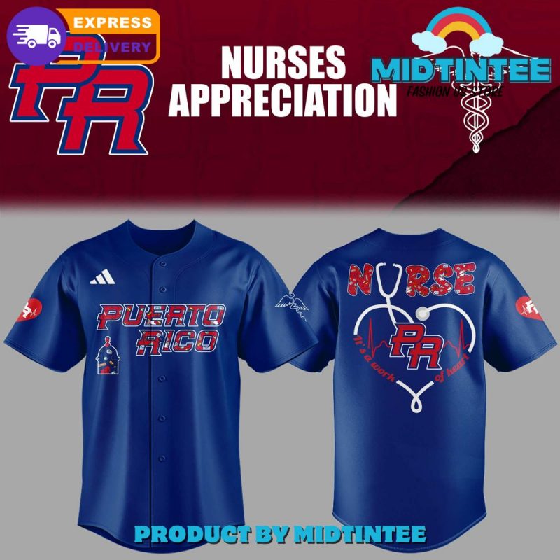 Puerto Rico x Nurse Appreciation 2025 Baseball Jersey - Midtintee