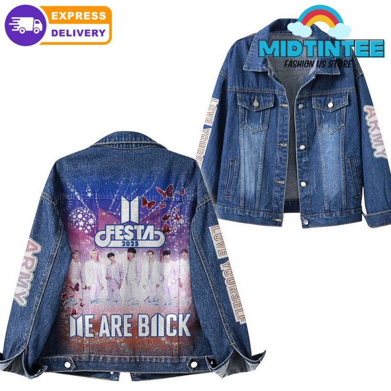 BTS Festa 2025 We Are Back Limited Denim Jacket - Midtintee