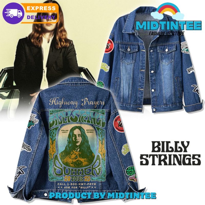 Billy Strings Summer Tour 2025 Premium Denim Jacket - Midtintee
