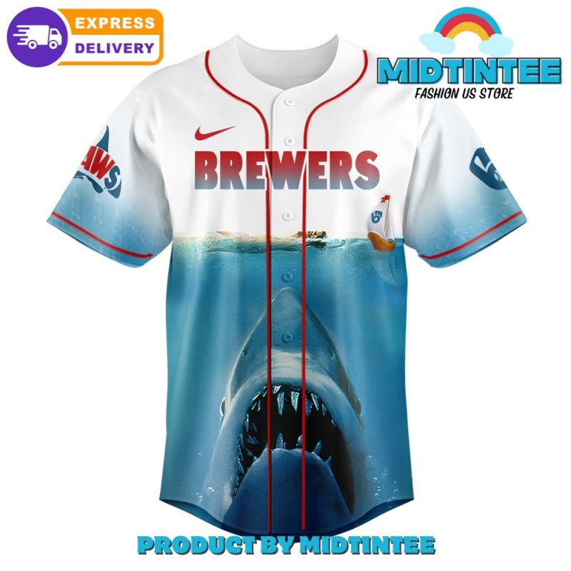 Milwaukee Brewers MLB x JAWS 50th Anniversary Jersey 2025 - Midtintee