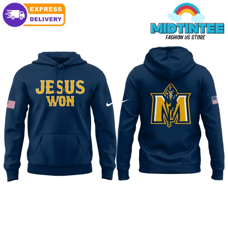 Murray State Baseball x Jesus Won 2025 Special Hoodie Set - Midtintee