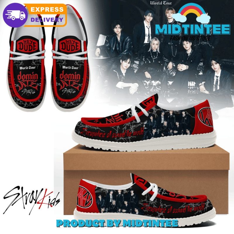 Stray Kids Dominate World Tour 2025 Limited Hey Dude Shoes - Midtintee