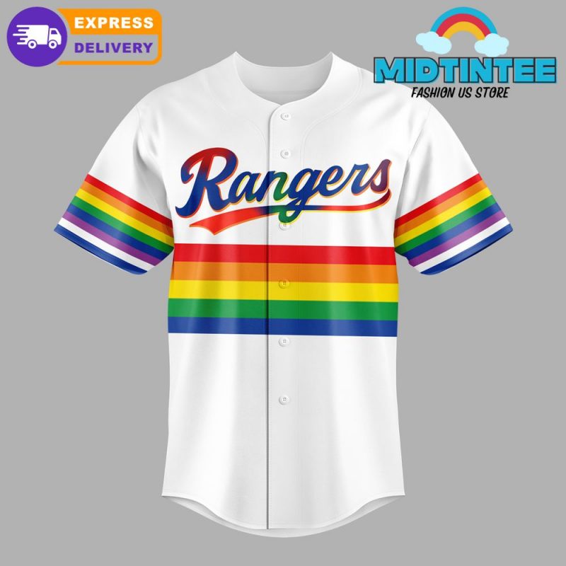 Texas Rangers MLB Pride Night 2025 Baseball Jersey - Midtintee