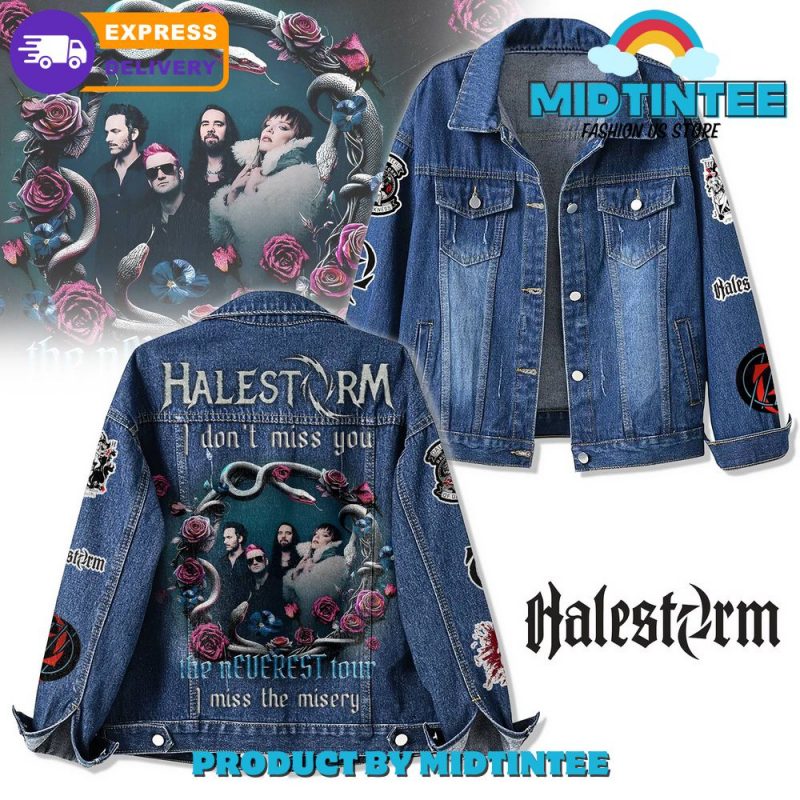 Halestorm The nEverest Duality Tour 2025 Denim Jacket - Midtintee