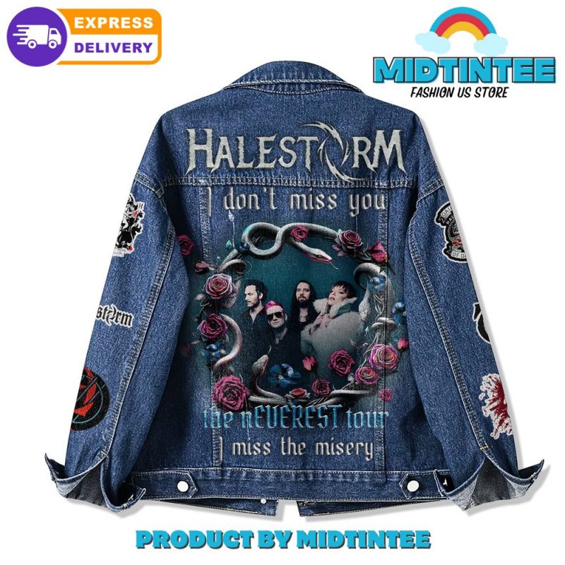 Halestorm The nEverest Duality Tour 2025 Denim Jacket - Midtintee