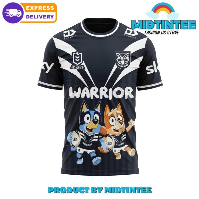 New Zealand Warriors NRL x Bluey and Bingo 2025 Shirt - Midtintee
