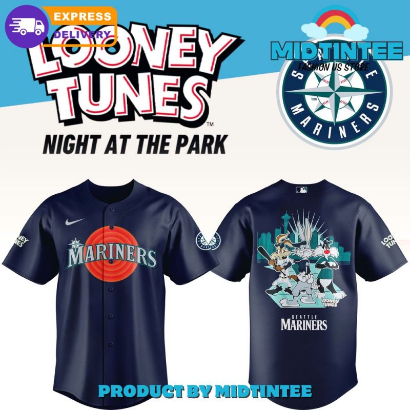 Seattle Mariners Looney Tunes Night At The Park 2025 Jersey - Midtintee